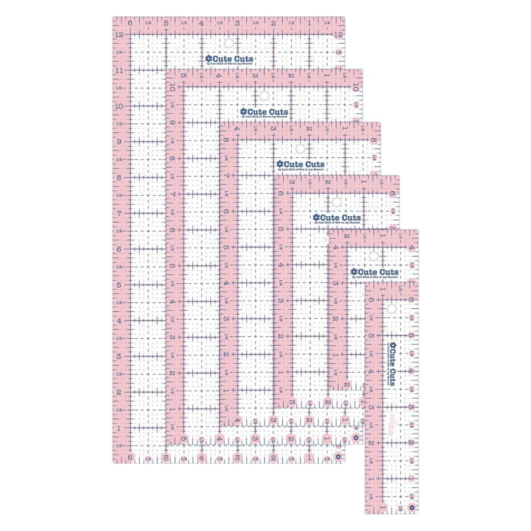 Ruler Set "Cute Cuts, Lori Holt, Riley Blake Designs, 5 Stück ...